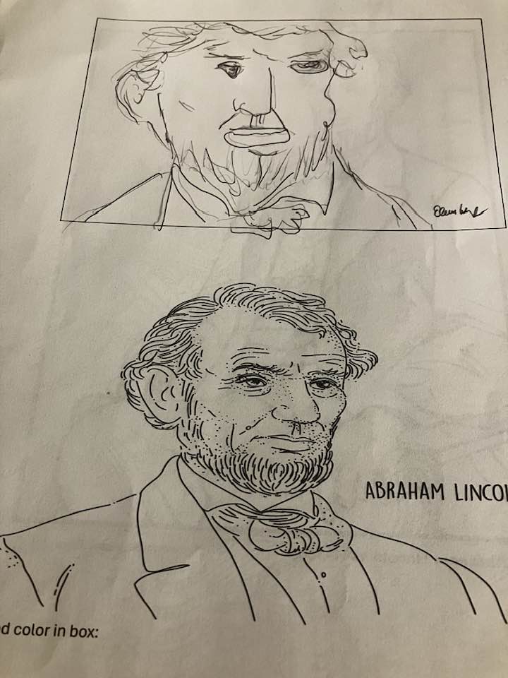 Abraham Lincoln Sketch – Art and Education 101